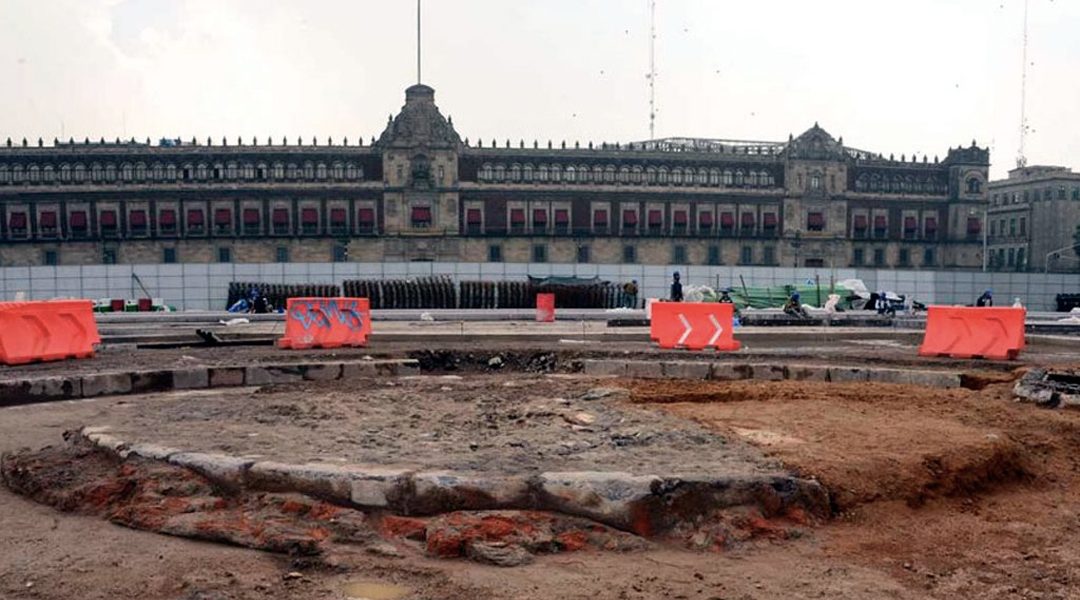 Encontraron el Zócalo original debajo del Zócalo actual