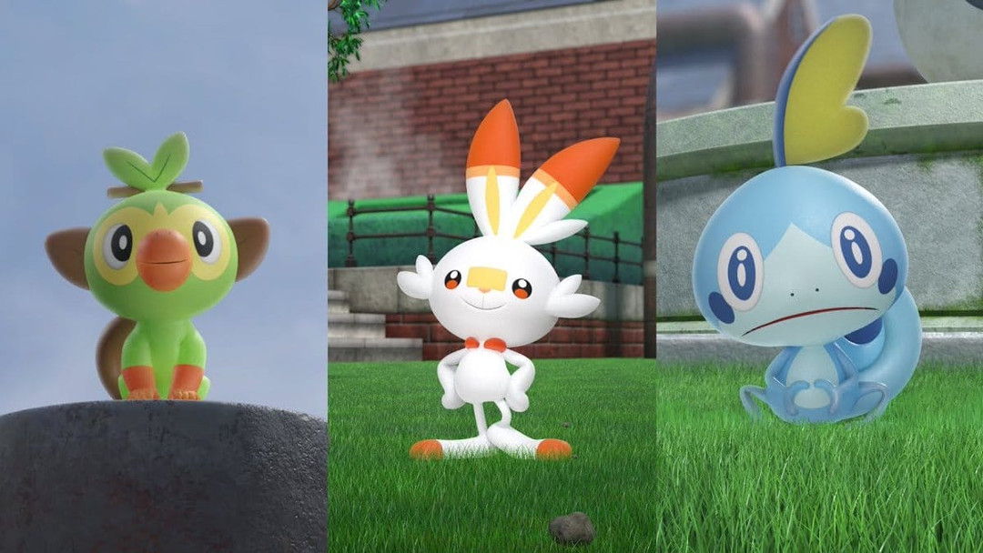 Conozcan a Grookey, Scorbunny y Sobble, los nuevos pokémon